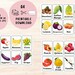 Printable Fruit Theme Alphabet Flashcards-mini OCABULARY PRESCHOOL L ...