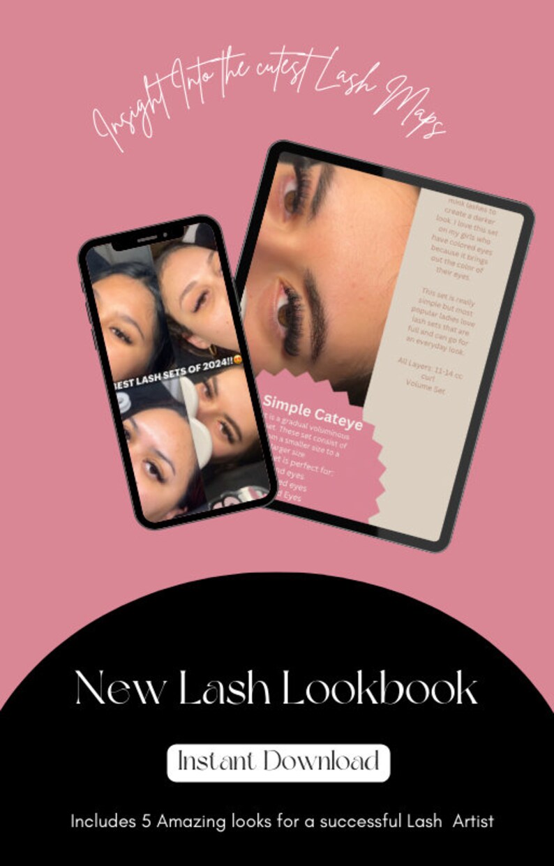 Eyelash Mapping E-book for Lash Artist Instant Download - Etsy
