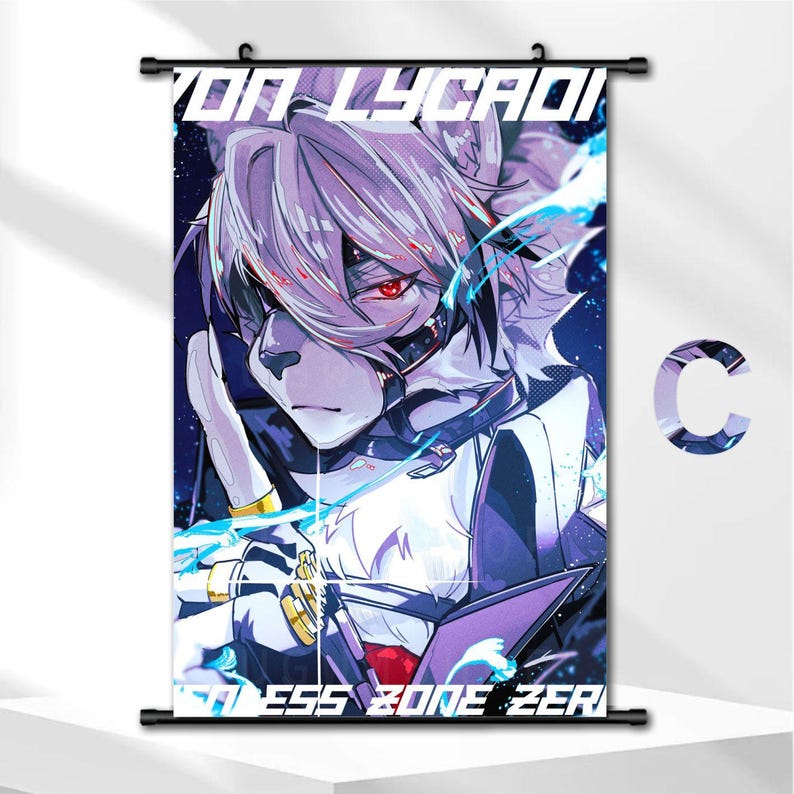 Anime Scroll Painting Zenless Zone Zero Wall Art Hanging Poster Home ...
