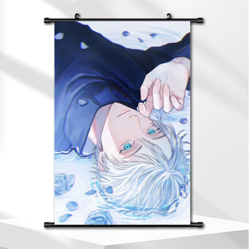 Anime Scroll Painting Jujutsu Kaisen Wall Art Hanging Poster Home Decor ...