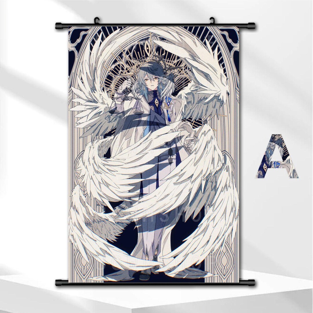 Anime Scroll Painting Honkai Star Rail Wall Art Hanging Poster Home ...