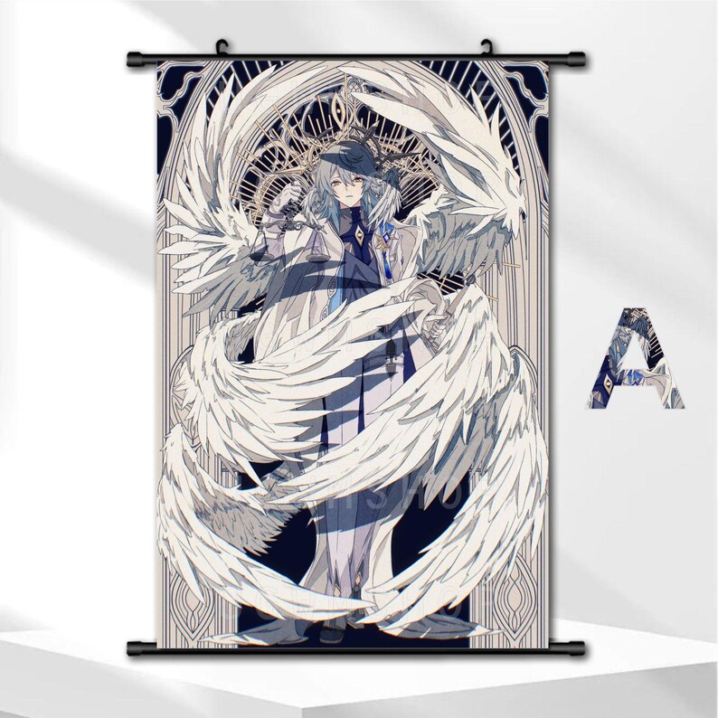 Anime Scroll Painting Honkai Star Rail Wall Art Hanging Poster Home ...