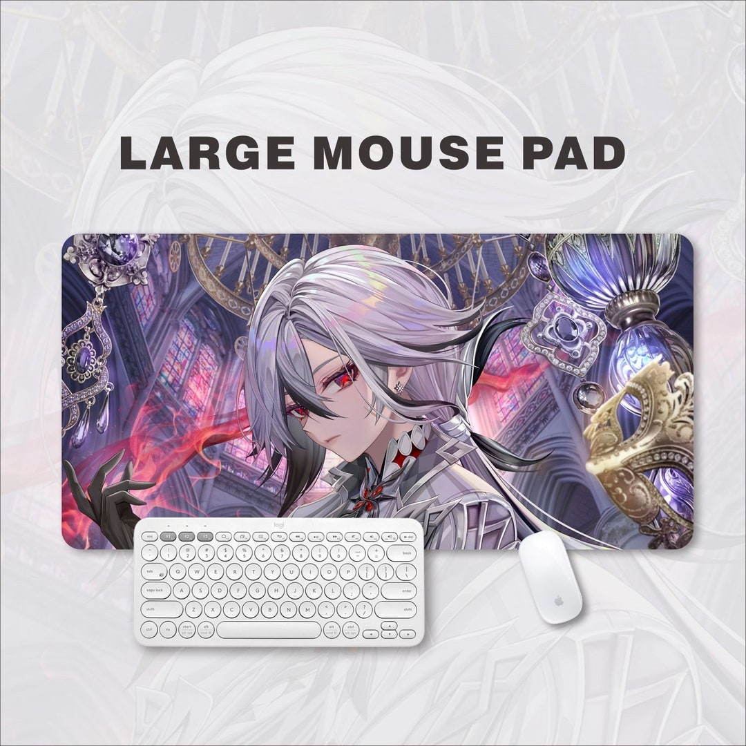 Genshin Impact Raiden Shogun Desk Mat Large Mouse Pad, Gaming Mouse Pad ...