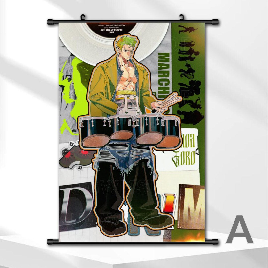Anime Scroll Painting One Piece Nami, Robin,zoro,luffy,usopp,sanji ...