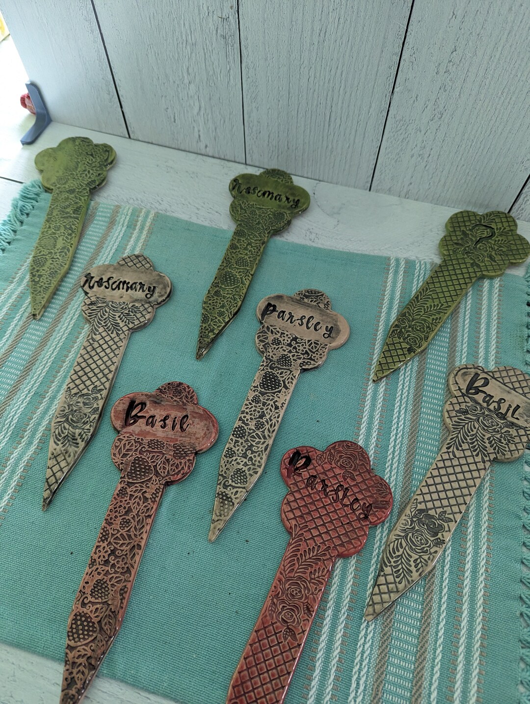 Colorful Herb Markers for Pots or in the Garden - Etsy