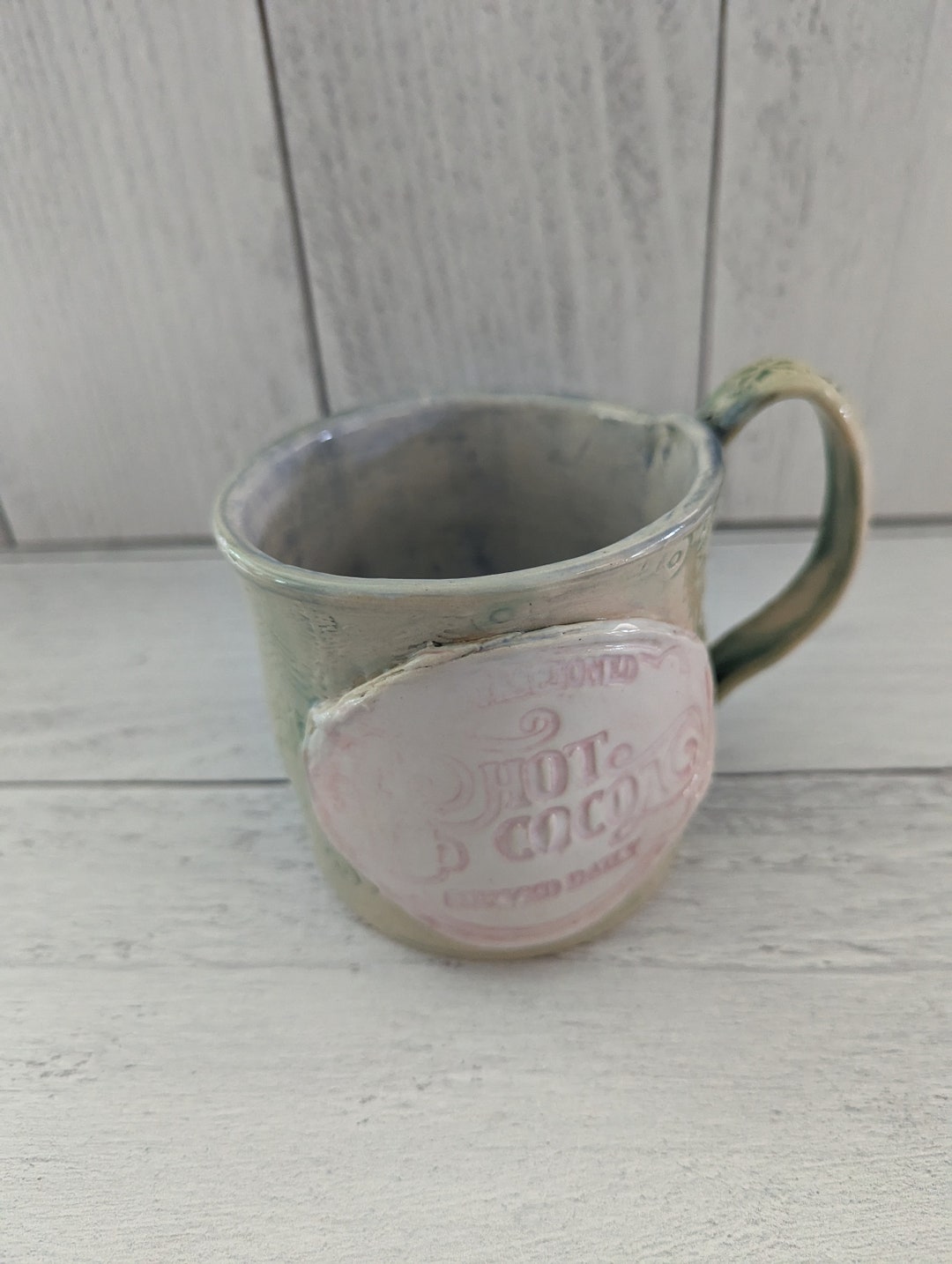 Christmas Pattern Hot Cocoa Mug, Holiday Mug - Etsy