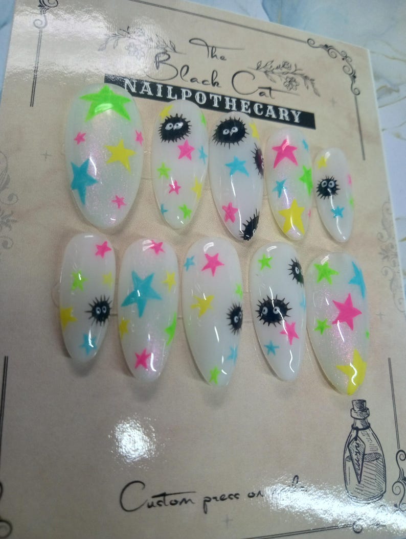 Candied Stars | Soot Sprite Nails | Press on Nails - Etsy