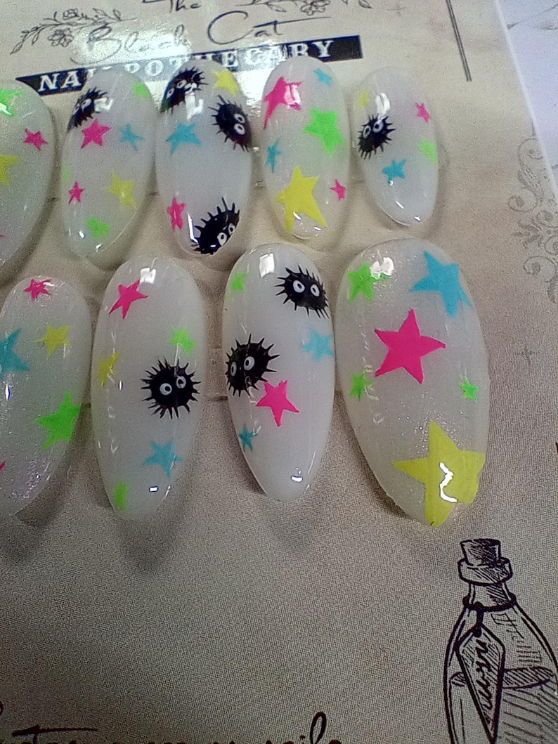 Candied Stars | Soot Sprite Nails | Press on Nails - Etsy