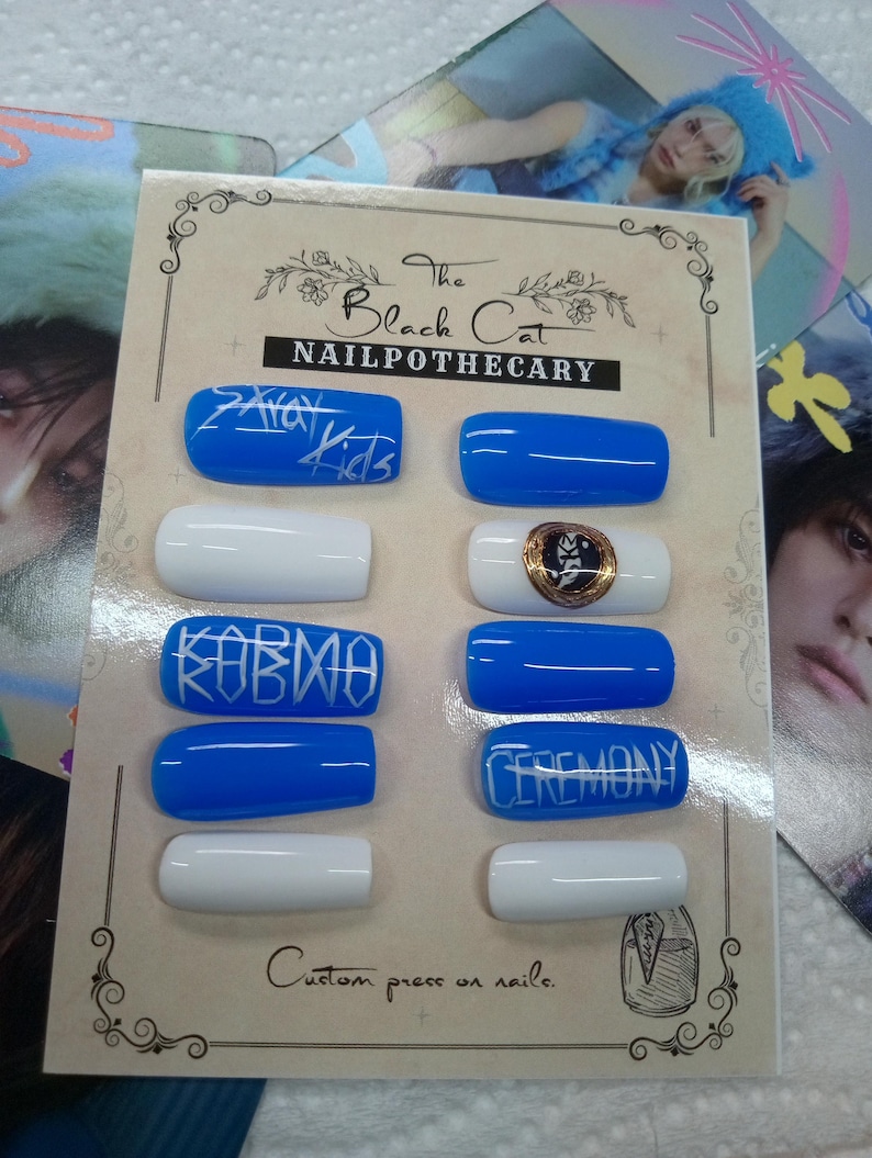 Karma Preorder Ver. | Stray Kids Nails | K-pop Inspired Nails | Member ...