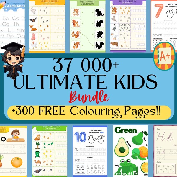 Preschool Worksheets - Etsy