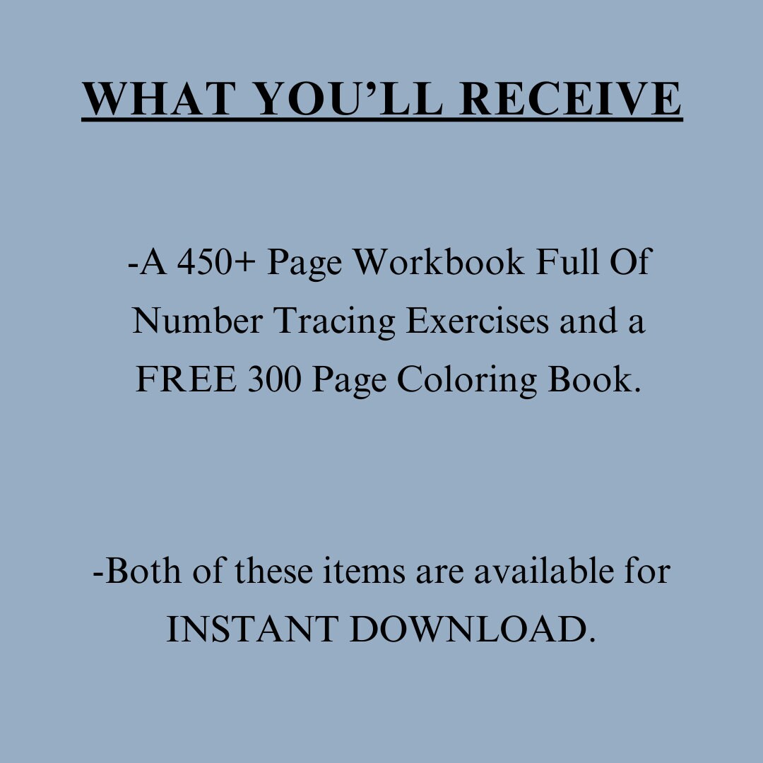 450 Number Tracing Worksheets, Traceable Numbers, Preschool Worksheets ...