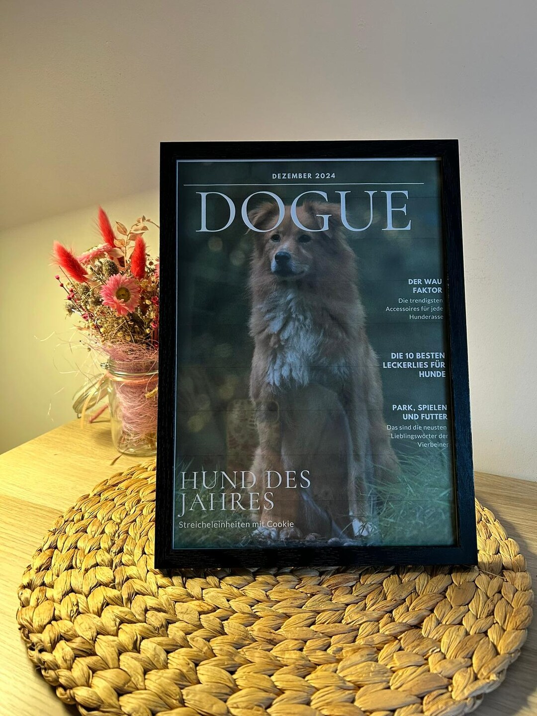 DOGUE / CATMOPOLITAN / BUNNY Magazine Poster | Dog on Magazine Cover ...