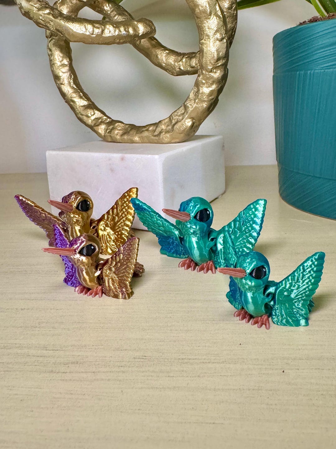 3D Printed Articulated Hummingbird Fidget Toy - Cinderwing3d Design - Etsy