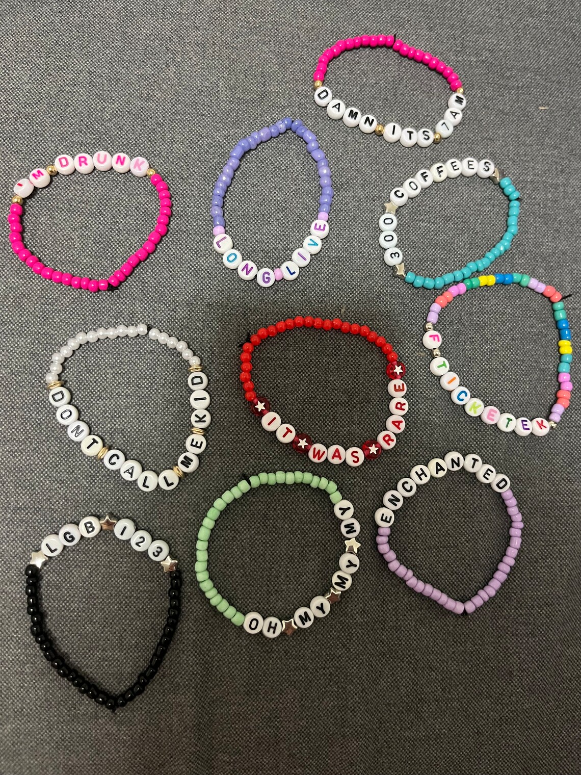 Custom Friendship Bracelets - Etsy