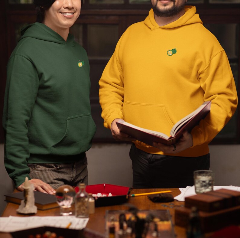 Durian Hoodie, Durian Shirt, Durian Fruit, Durian Hooded Sweatshirt ...