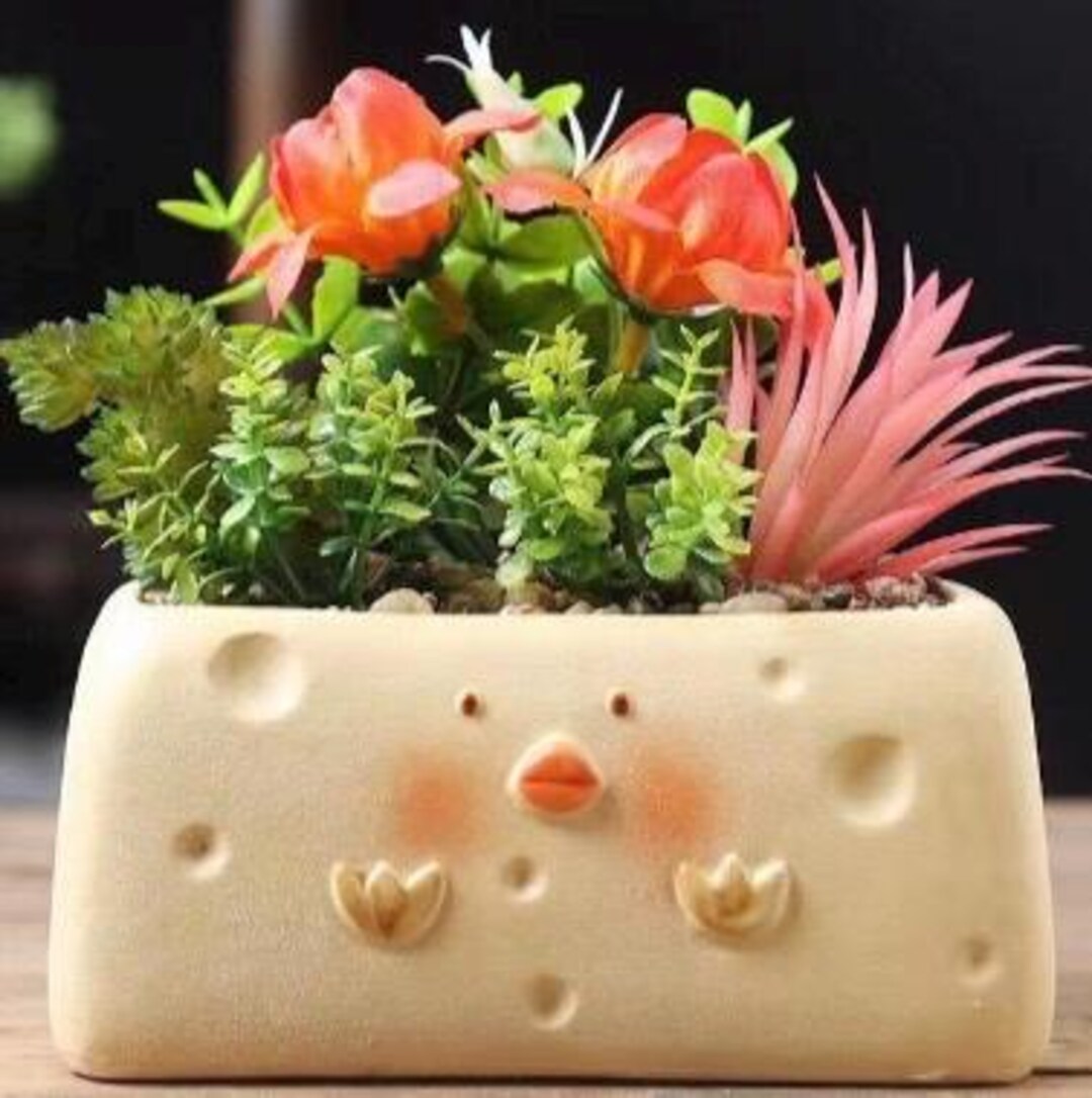 Smiley Chicken Ceramics 3 Different Sizes and Shapes. - Etsy