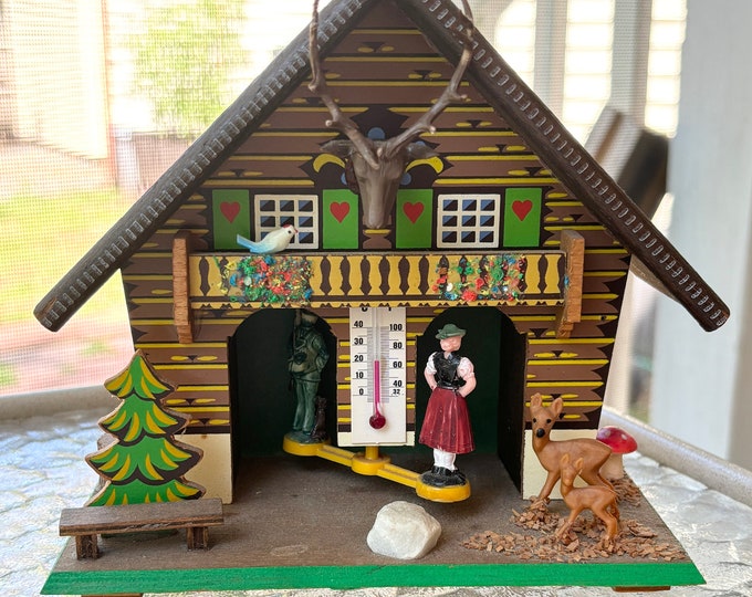 Vintage German Collectible Handmade Wood Weather House - Etsy