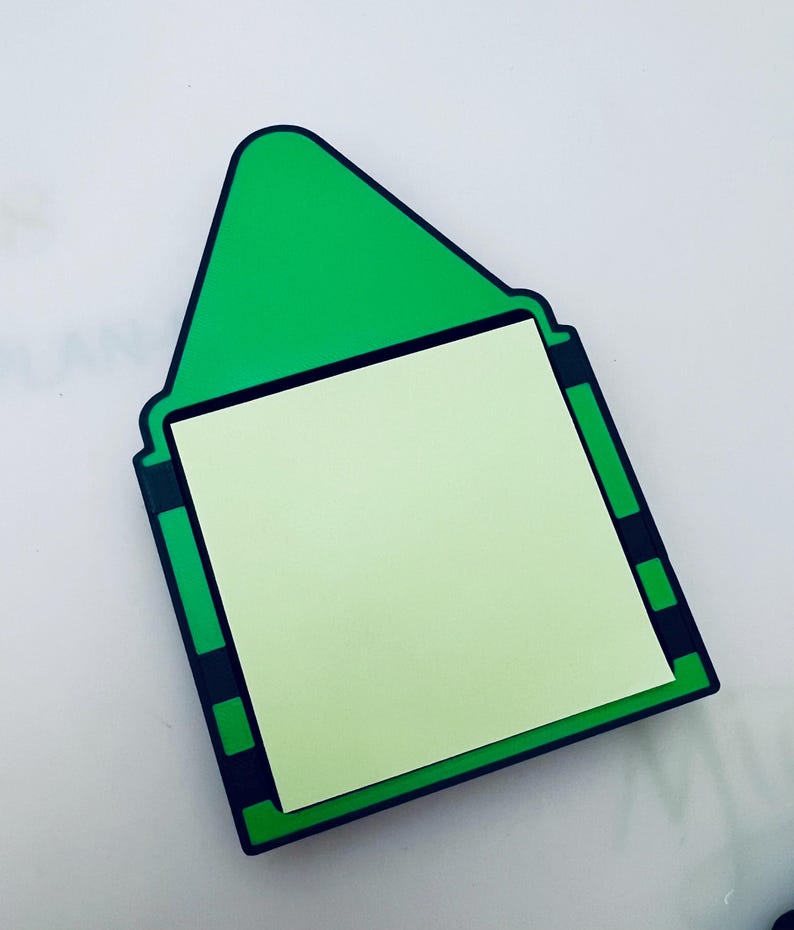 Apple or Crayon Sticky Note Holder: Teacher Desk Decor - Etsy
