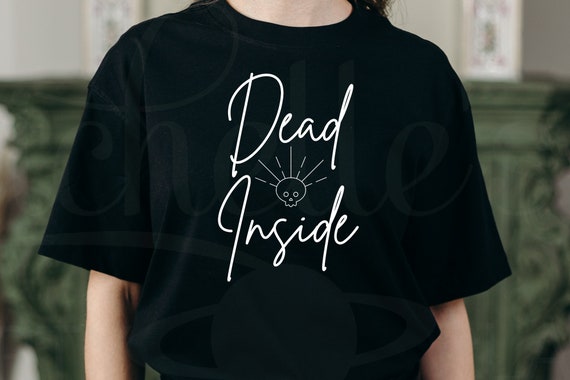 Dead Inside Gothic Skull SVG PNG JPG Digital File for Shirts Mugs and ...