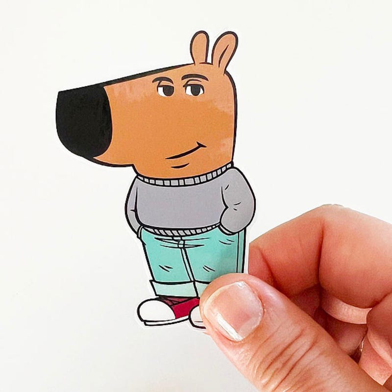 Chill Guy Meme Sticker - Etsy