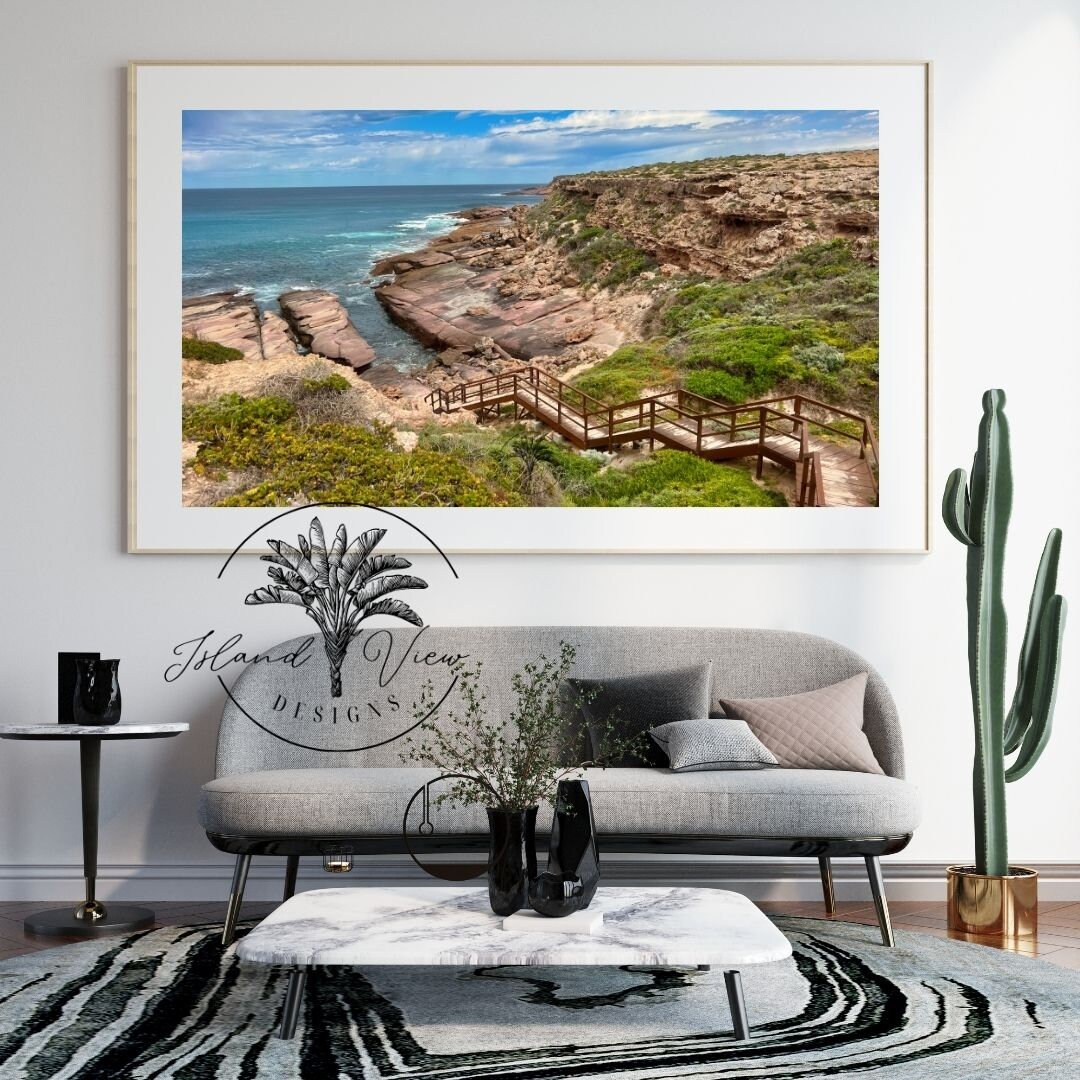 Wall Art - Thalia Cave Stairs - South Australia, Australian Ocean ...