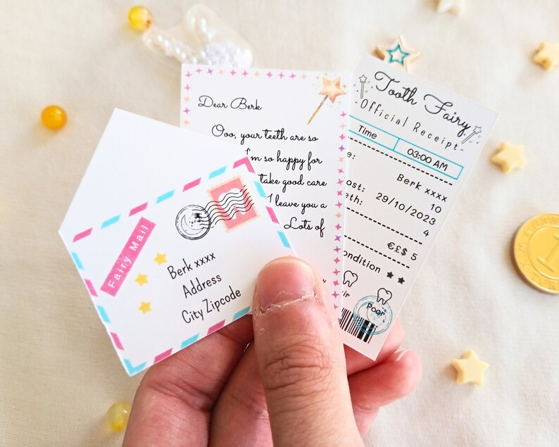 Printable Tooth Fairy Letter, Tooth Fairy Kit , Tiny Tooth Fairy Note ...