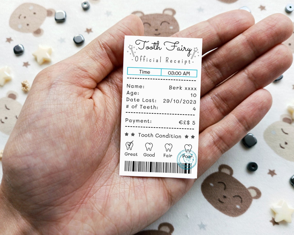 Printable Tooth Fairy Letter, Tooth Fairy Kit , Tiny Tooth Fairy Note ...