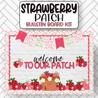 Strawberry Bulletin Board Bundle | Editable Strawberry Classroom Decor ...