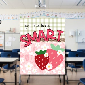 Strawberry Classroom Decor. Strawberry Printable Poster. Strawberry ...