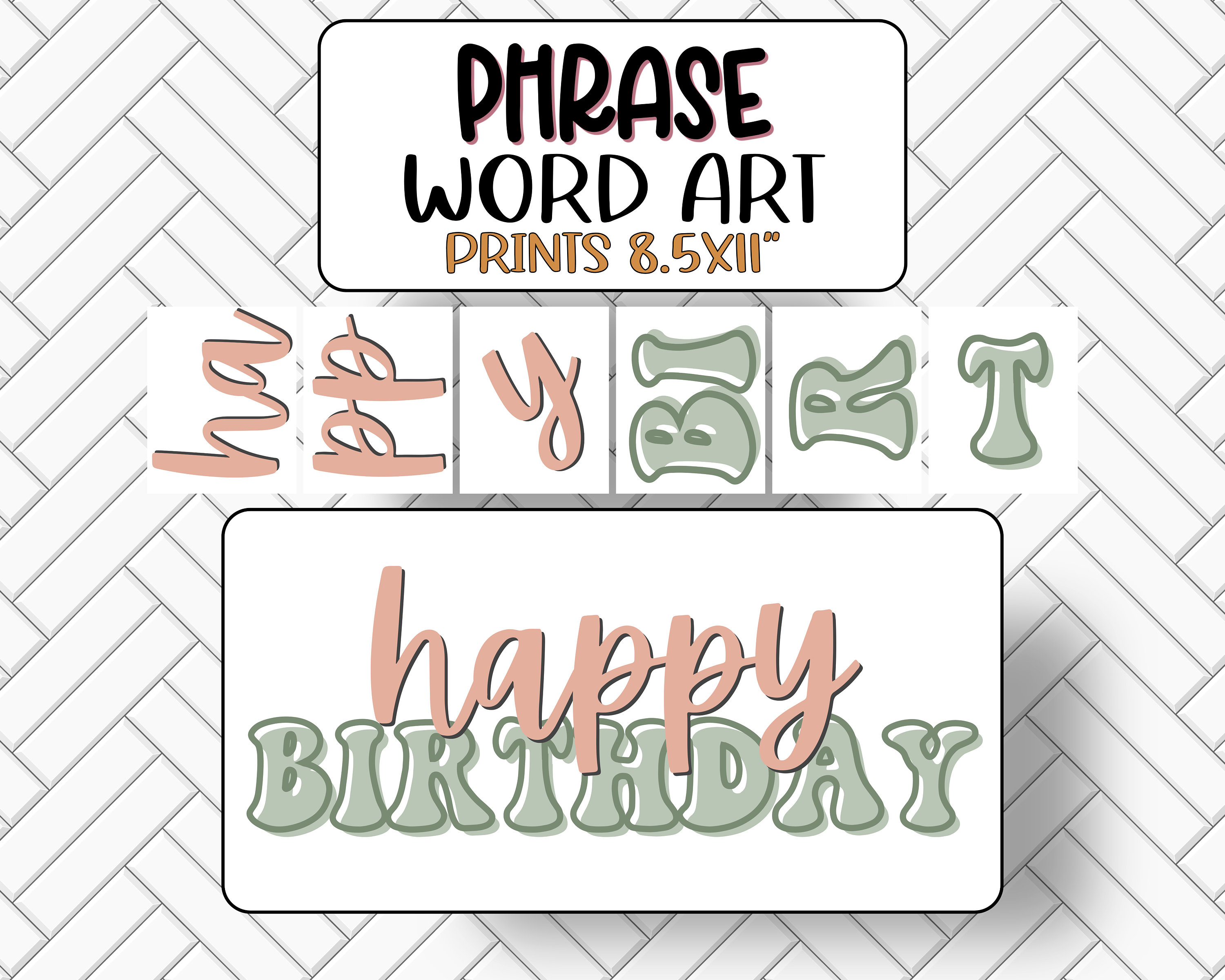 Groovy Butterfly Muted Birthday Kit Classroom Decor. Groovy Printable ...