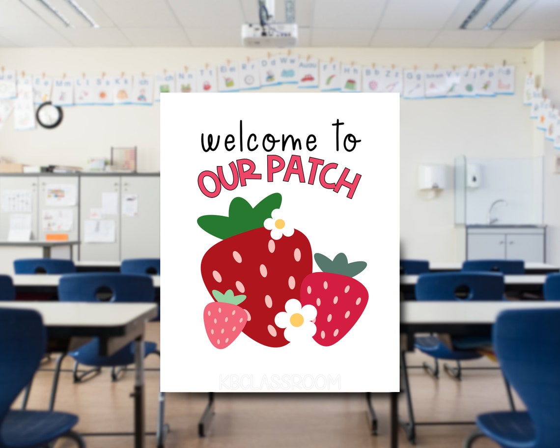 Strawberry Classroom Decor. Strawberry Printable Poster. Strawberry ...