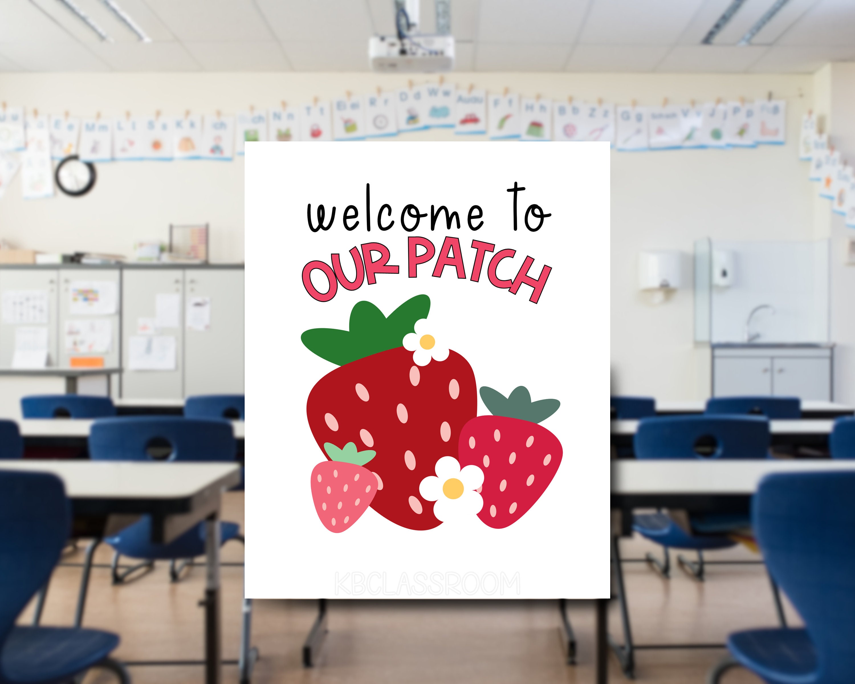 Strawberry Classroom Decor. Strawberry Printable Poster. Strawberry ...