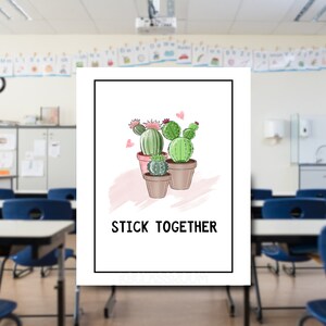 Succulent Classroom Decor. Pink Cactus Printable Poster. Succulent ...