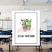 Succulent Classroom Decor. Pink Cactus Printable Poster. Succulent ...
