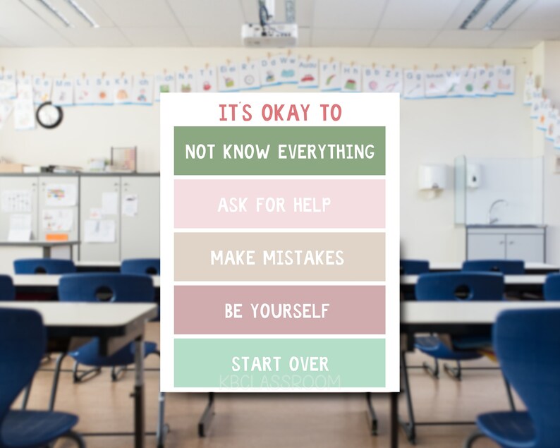 Succulent Classroom Decor. Pink Cactus Printable Poster. Succulent ...