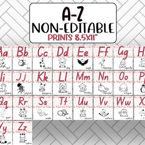 Picture ABC Strawberry Classroom Decor Posters. Strawberry Printable ...