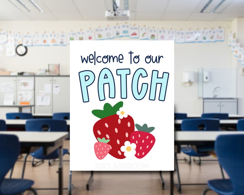 Pastel Strawberry Classroom Decor. Strawberry Printable Poster ...