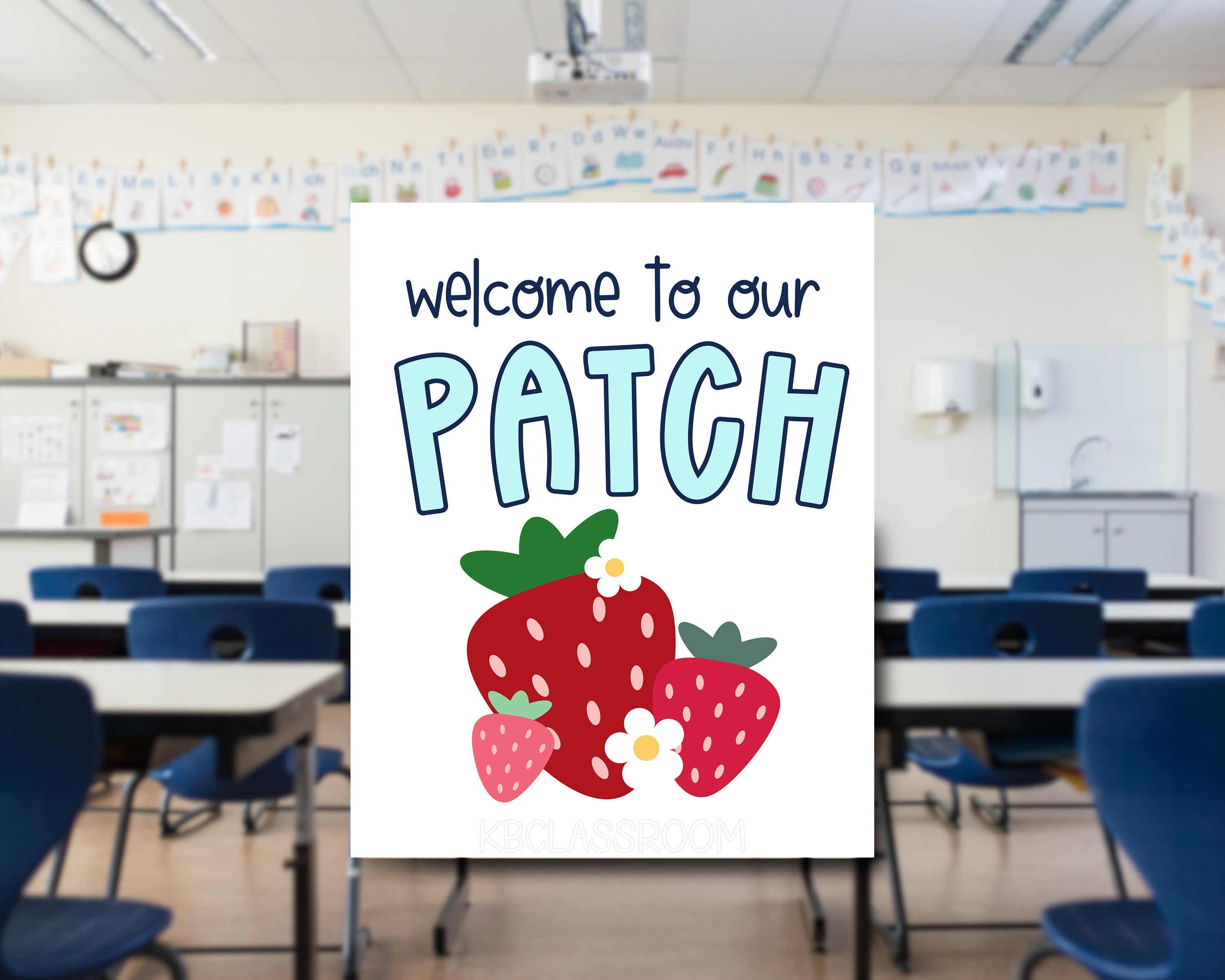 Pastel Strawberry Classroom Decor. Strawberry Printable Poster ...