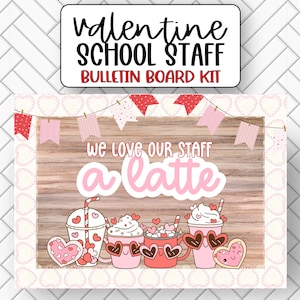 Valentine School Staff Bulletin Board Kit. Valentine Printable Borders ...