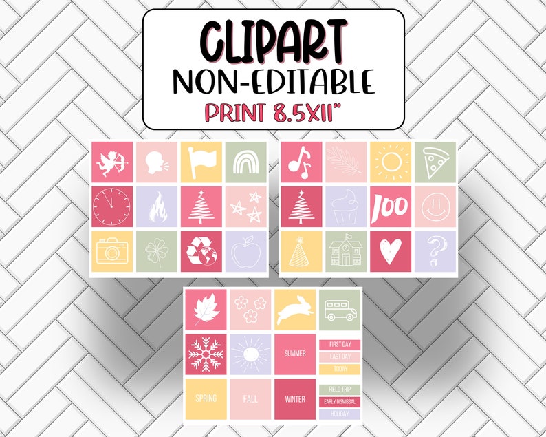 Calendar and Weather Display Pastel Strawberry Classroom Decor ...