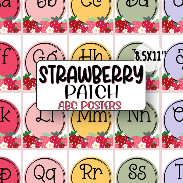 Strawberry Bulletin Board Kit Classroom Decor. Strawberry Printable ...