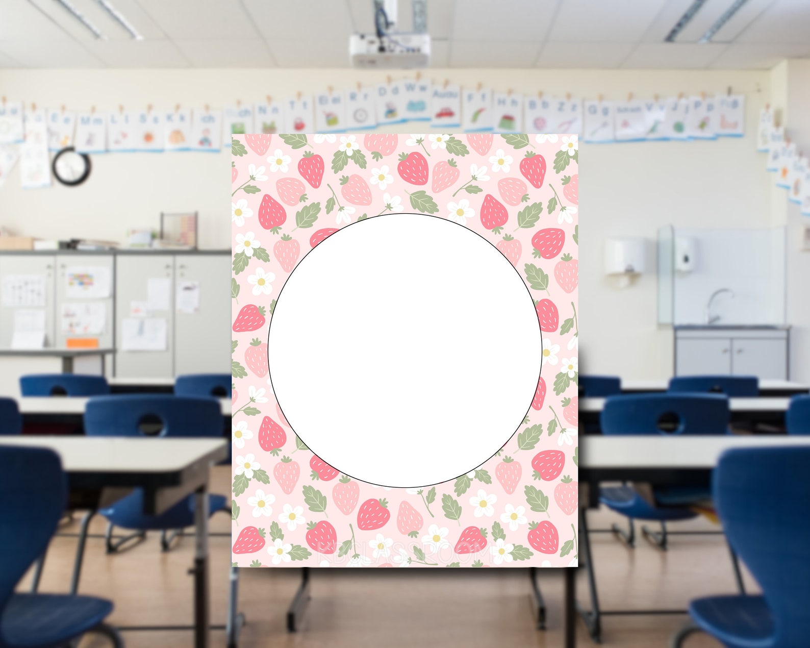 Blank Strawberry Classroom Decor. Strawberry Printable Poster ...
