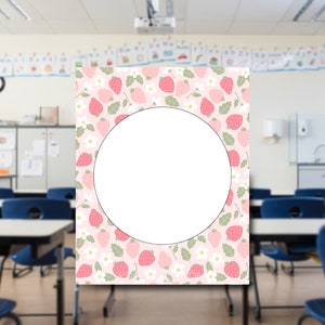 Blank Strawberry Classroom Decor. Strawberry Printable Poster ...