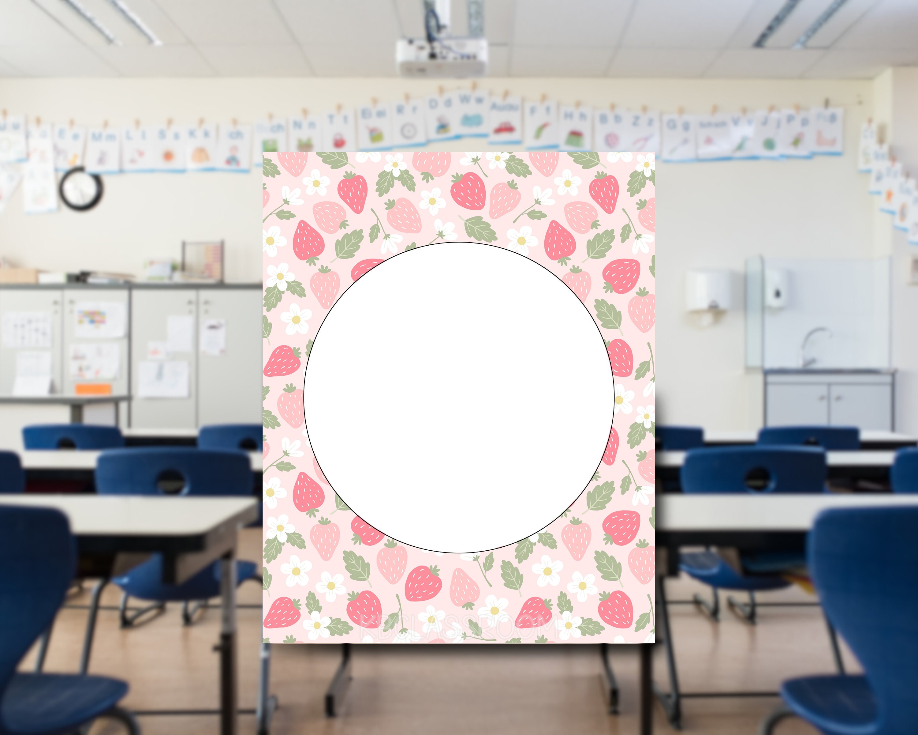 Blank Strawberry Classroom Decor. Strawberry Printable Poster ...