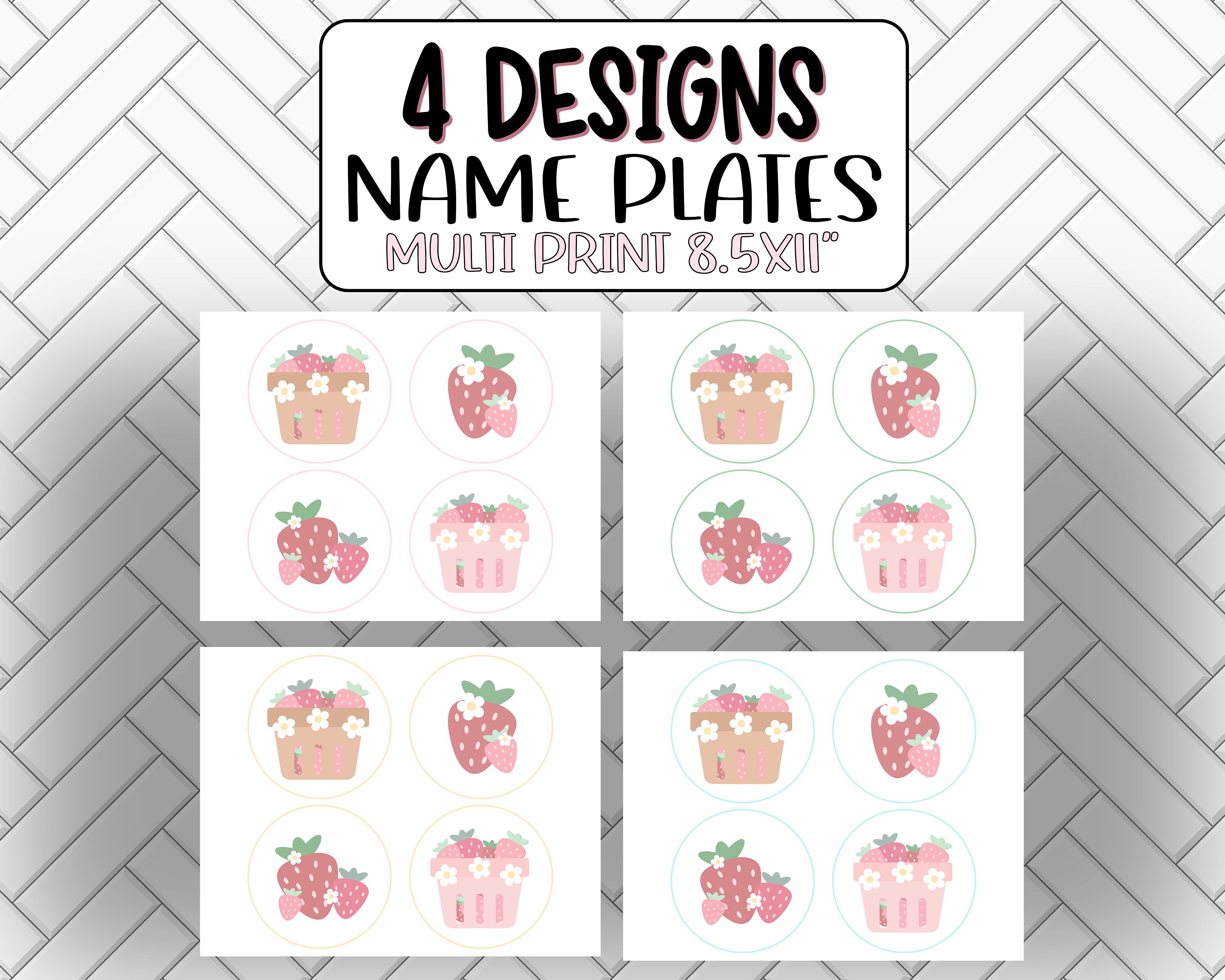 Pastel Strawberry Welcome Door Display Classroom Decor. Strawberry ...