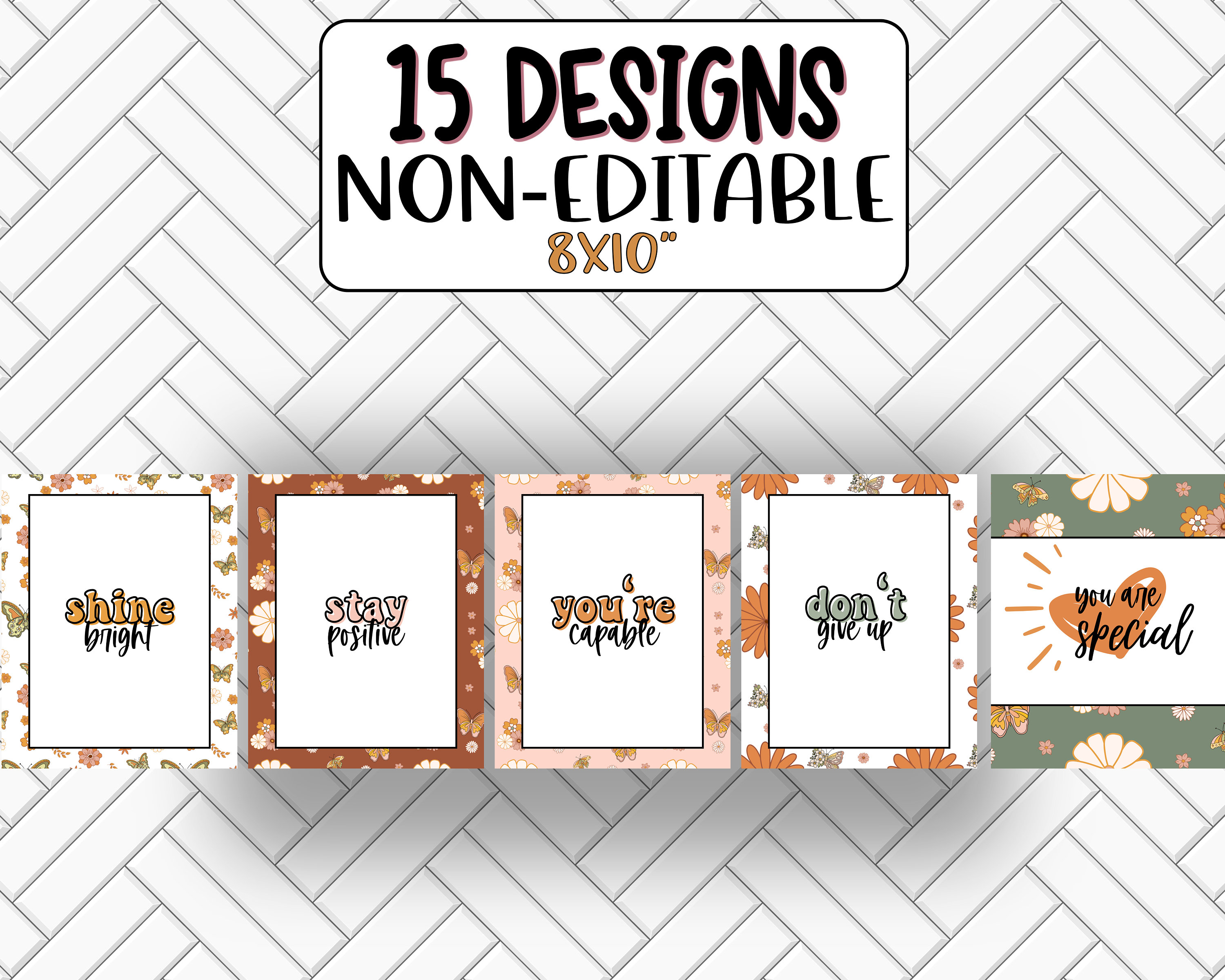 Groovy Butterfly Classroom Posters | Printable Learning Posters | Muted ...