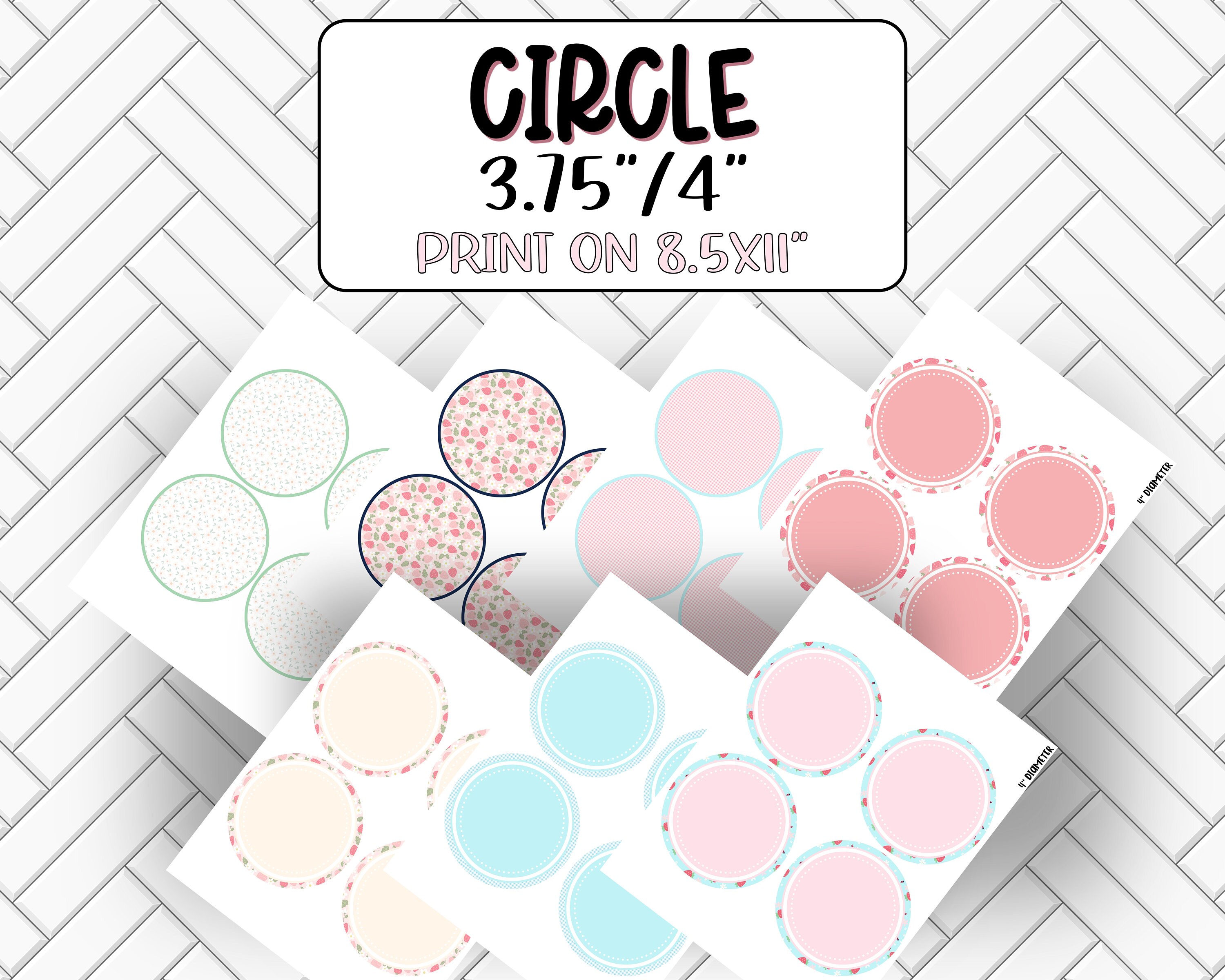 Blank Labels Pastel Strawberry Classroom Decor Posters. Strawberry ...