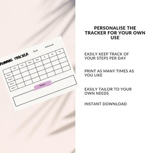 Printable Running Tracker Pdf/goodnotes | Weekly Running Poster ...