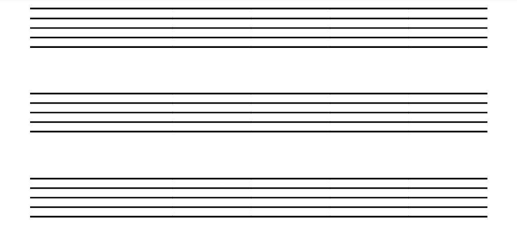 Blank Staff Paper No Clef: Write Music by Hand, Download and Print - Etsy