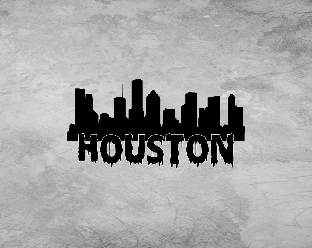 Houston Svg, Houston City Skyline Silhouette, Houston City Skyline ...